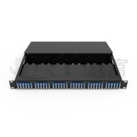 China 1U MPO-LC G657A1 144 Cores High Density Fiber Optic Patch Panel Cold Rolled Steel for sale