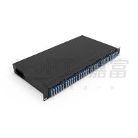 China 1U MPO-LC G657A1 144 Cores High Density Fiber Optic Patch Panel Cold Rolled Steel for sale