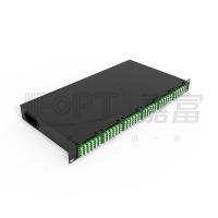 China High-density Modular Chassis For LC Quadruple Adapter MPO SM SL 144-core MPO-LC Patch Panel Fusion-free Module Box for sale