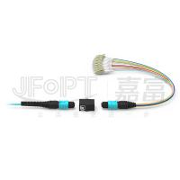 China SENKO MPO LC Breakout Cable Low Loss 850/1300nm 12 Fiber Fiber Optic Patch Cord for sale