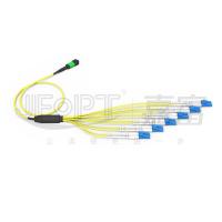 China 12 Core MPO to 6x LC Duplex Breakout Cable SM OS2 0.9mm Customizable for sale