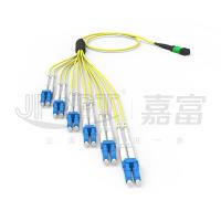 China 12 Core MPO to 6x LC Duplex Breakout Cable SM OS2 0.9mm Customizable for sale