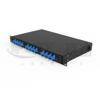 China 1U Rotating Fusion Splice Tray Fiber Patch Panel 48 Cores Cold Rolled Steel Rack Mount Cabinet for sale