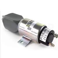 China 4BT 4B3.9 Engine 24V Fuel Shutoff Solenoid Valve 386-4274 3864274 For  CAT E320 E200B Excavator for sale