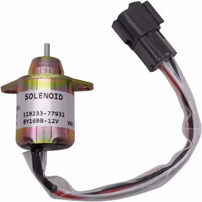 China 1503ES-12S5SUC12S 12V Fuel Shut Off Solenoid Valve 119233-77932 For Yanmar Excavator Spare Parts for sale