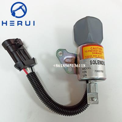 China 12V Fuel Shutoff Solenoid 7000782 for Excavator 418 E08 E10 E17 E19 E20 Engine for sale