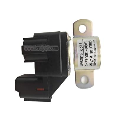 China Genuine New Starter Relay for Isuzu 6HK1 and 4JJ1 Excavator Spare Parts with 6 Months Warranty for sale