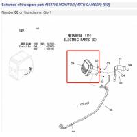 China 4652262 4631127 4653775 4653780 4653781 4653782 4653783 Monitor Cluster Assy for Hitachi Monitor Excavator Display Panel for sale