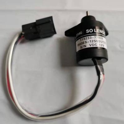 China 12V Engine Fuel Shut Off Stop Solenoid Valve 119233-77932 119233-77931 1503ES-12S5SUC12S for  Tractor Yanmar for sale