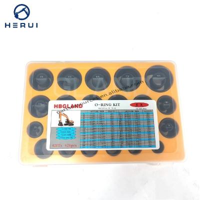 China 626 PCS ZAXIS330 ZAXIS360LC ZAXIS450H ZAXIS360LCK O-Ring Box Excavator Hydraulic Seal Kit O Ring Box Rubber Repair Seal for sale