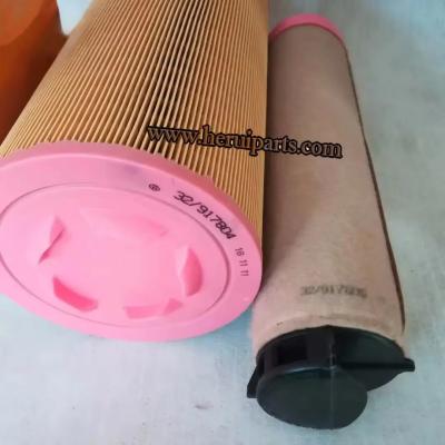 China Filtre a air Ext and Inter for JCB 32/917804 32/917805 Excavator Spare Parts Air Parts for sale