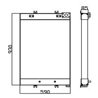 China CLG920D CLG922D Oil Cooler 20C0622 for LiuGong Excavator for sale