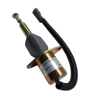 China 24V 6D114E Engine 6743819141 Stop Solenoid for Komatsu PC300-7 PC360-7 Shut Off Solenoid 6743-81-9141 for sale