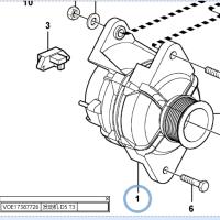 China 24V Engine Alternator 17204355 for  EC210D EC210B for sale