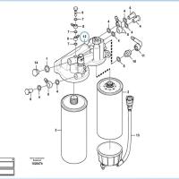 China D12 D13 Fuel Filter Housing for  Excavator EC360D E480D 21900852 21870635 With Sensor for sale
