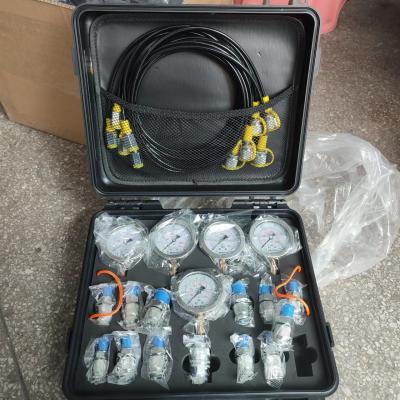 China Construction Machinery Parts 5 Gauges Hydraulic Pressure Test Kit Measurement Tool for Excavators for sale