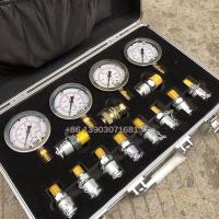 China 4 Gauges Hydraulic Pressure Gauge Portable Hydraulic Pressure Test Kit for Excavator Diagnostic Tool for sale