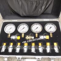 China 4 Gauges Hydraulic Pressure Gauge Portable Hydraulic Pressure Test Kit for Excavator Diagnostic Tool for sale