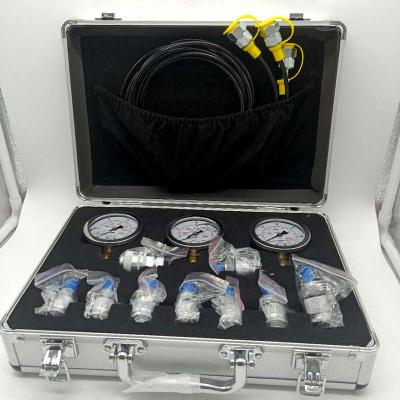 China Construction Machinery Parts Hydraulic Pressure Gauge Portable Hydraulic Pressure Test Kit for sale