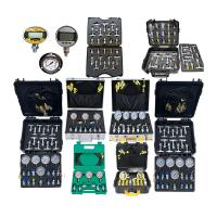China Excavator Hydraulic Diagnostic Tool Gauge Hydraulic Pressure Gauge Kits Tee Joint Box for sale