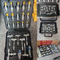 China Excavator Hydraulic Diagnostic Tool Gauge Hydraulic Pressure Gauge Kits Tee Joint Box for sale