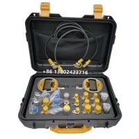 China Universal Digital Hydraulic Gauges Excavator Hydraulic Test 2 Gauge Kit 0-60Mpa Pressure Gauge for sale