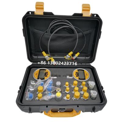 China Universal Digital Hydraulic Gauges Excavator Hydraulic Test 2 Gauge Kit 0-60Mpa Pressure Gauge for sale