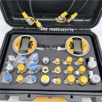 China Universal Digital Hydraulic Gauges Excavator Hydraulic Test 2 Gauge Kit 0-60Mpa Pressure Gauge for sale