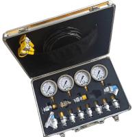 China Hydraulic Pressure Test Kit 4 Gauges for Excavators Pressure Gauge Diagnostic Tools for sale