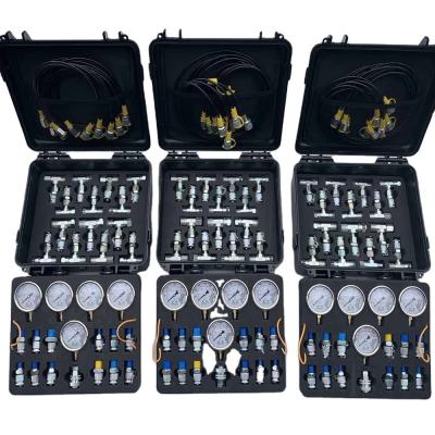 China Hydraulic Pressure Gauge Set Diagnostic Test Kits For Excavator Engine Parts for sale