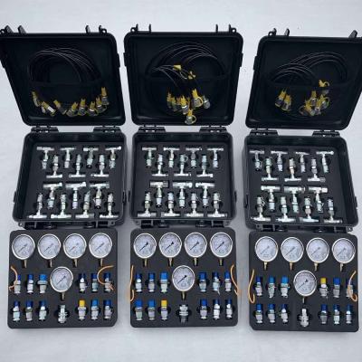China Good Quality Excavator Hydraulic Pressure Gauge Set Diagnostic Tool for sale