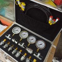 China High Quality 4 Gauge Hydraulic Pressure Gauge Set For Excavator Hydraulic Pressure Measurement Kit for sale