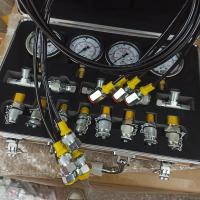 China High Quality 4 Gauge Hydraulic Pressure Gauge Set For Excavator Hydraulic Pressure Measurement Kit for sale
