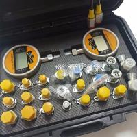 China 2 Gauges Hydraulic Pressure Gauge Set Diagnostic Test Kits for All Model Device Precision Digital Pressure Gauge for sale