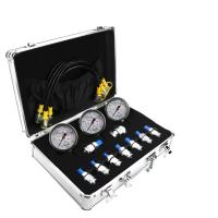 China Hydraulic Pressure Test Kit 3 Gauges for Excavators Pressure Gauge Diagnostic Tools for sale