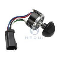 China 163-6710 1636710 Round Plug Throttle Knob Fuel Dial Switch for E312 E320 E320V2 Rotary Switch Excavator Parts for sale