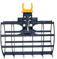 China Cotton CE Excavator Attachment Haystack Excavator Rotating Grapple for sale
