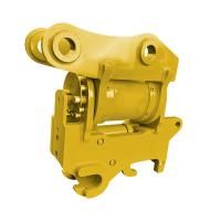 China Yellow 5 Lpm Hydraulic Tilt Hitch For 5 Tonne Excavator 42CrMo for sale