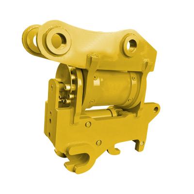 China Yellow 5 Lpm Hydraulic Tilt Hitch For 5 Tonne Excavator 42CrMo for sale