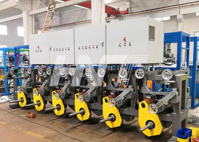 China Elevator Cable Wire Spool Payoff Machine 24 Bobbin 40m/min Motorized Tension Control for sale