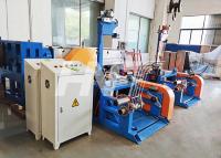China Dual Reel Motorized Wire Payoff Machine 800mm Shaftless with PLC HMI for sale