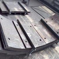 China HRC58-65 CCO Chute Fabricated Wear Plate Liner Uniform Overlay Thickness for sale