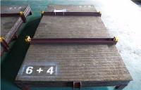 China EH360 EH400 EH500 EH550 Wear Plate Bimetallic Hardfacing Chromium Carbide Overlay cco Plate for sale