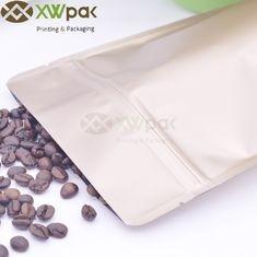 China Matte Finish Stand Up Pouch Packaging , Custom Stock k Coffee Bags for sale