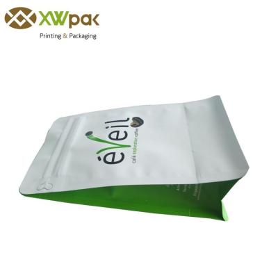 China Spot UV Coffee Bean Packaging Bags Pocket Zippered Customized Size / Color for sale