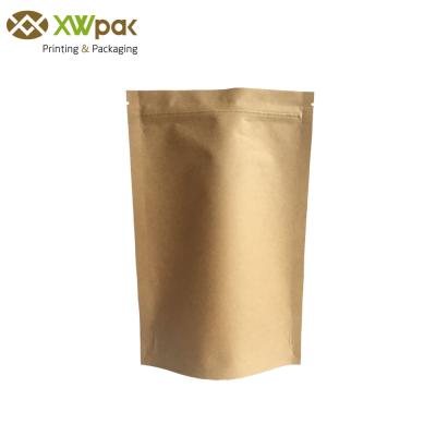 China Kraft Paper Compostable Coffee Bags Heat Seal Food Grade Packing Custom Stand Up for sale