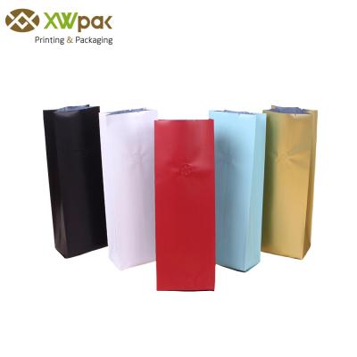 China Resealable Stand Up Coffee Pouches Side Guest For Cafe Heat Seal Eco Friendly for sale