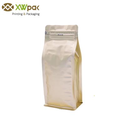 China Portable Heat Seal Kraft Paper Coffee Bags Custom Size Easy To Tear For Cafe for sale