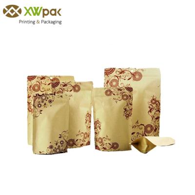 China Dried Kraft Paper Coffee k Bags , Air Proof Cafetiere Coffee Bags for sale