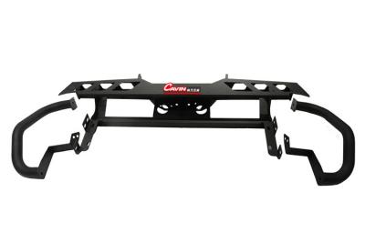 China OEM Black Off Road Rear Bumper for Hilux Revo Vigo Ranger - 3.0mm Steel Construction with License Plate Light for sale